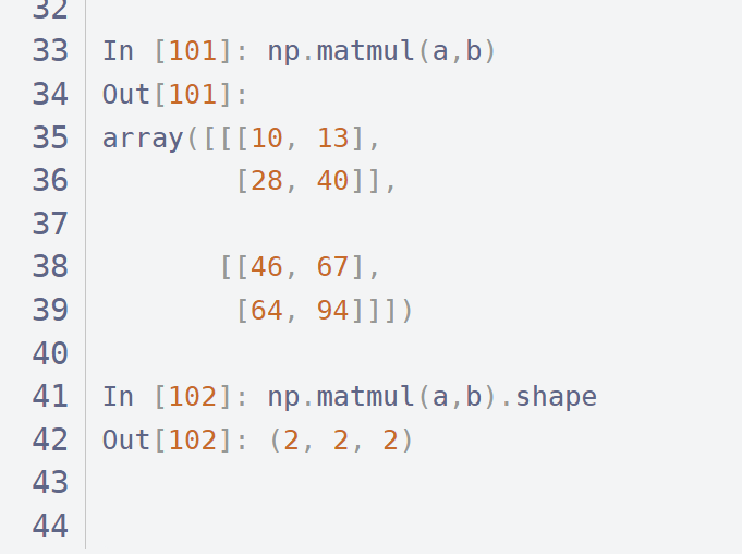 Numpy中的乘法（对数组和矩阵） - Hans's notebook